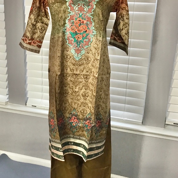 Dresses | New Pakistani Indian 3pcs Cotton Shalwar Kameez Suit Women ...